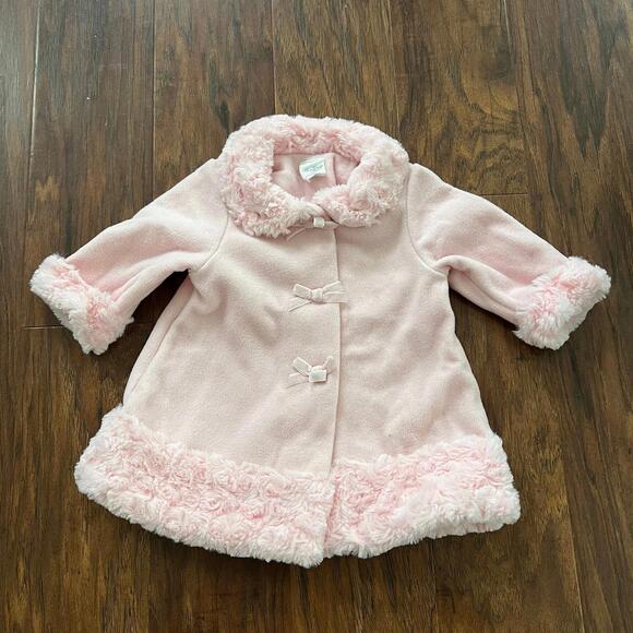 Starting Out | Jackets & Coats | Starting Out Girls Pink Faux Furr ...